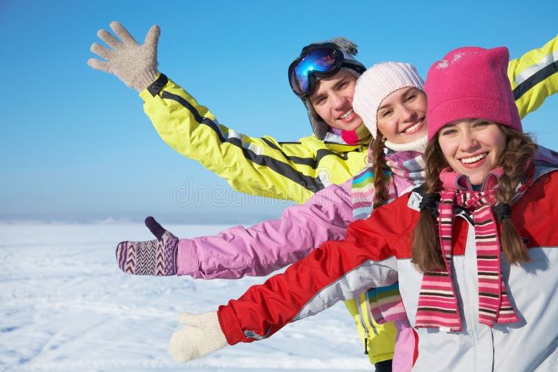 Winter fun stock photo. Image of holiday, family, snow - 27398812