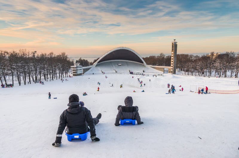 Winter fun editorial stock photo. Image of hill, hobby - 86362813