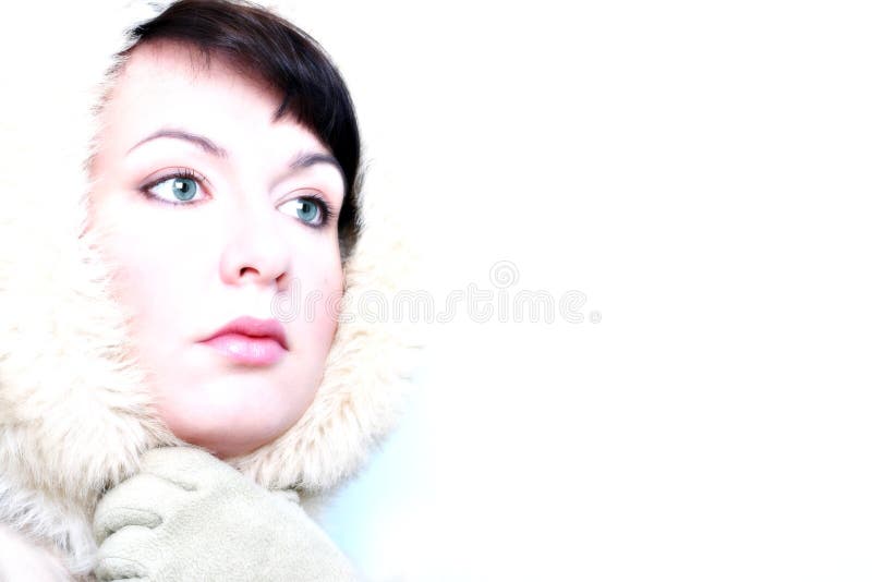 Winter Girl - Ice Look stock photo. Image of green, white - 42360