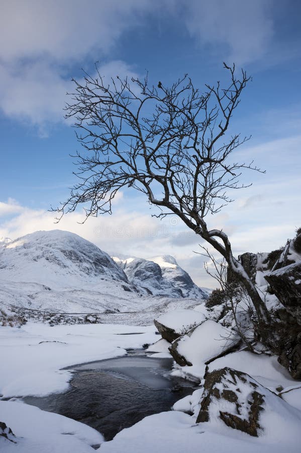 Winter, Glen Coe stock photo. Image of winter, frost - 33867880
