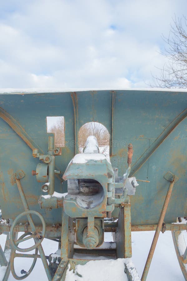Winter Gun of the Second World War, Closeup Stock Image - Image of ...