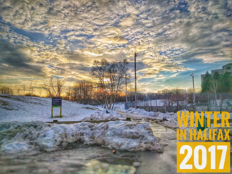 Winter in Halifax, Canada 2017 Stock Photo - Image of storm, canada ...