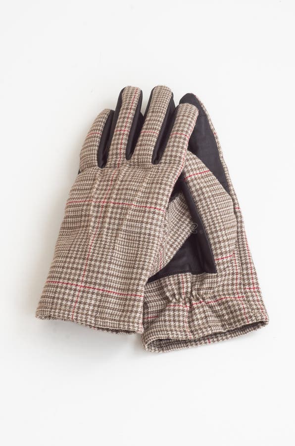 Winter Hand Gloves Top View Stock Image - Image of comfort, isolated ...