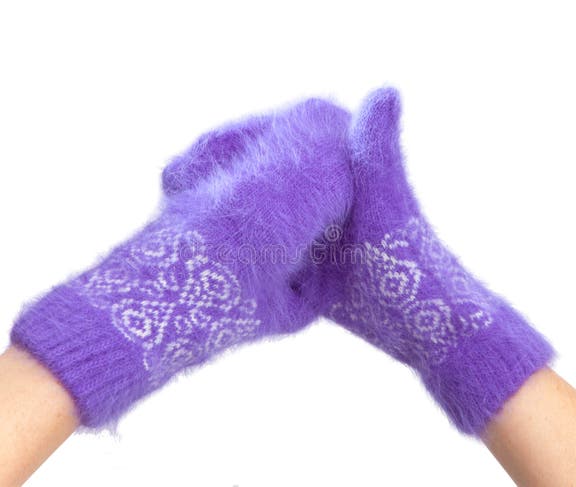 Winter handshake stock image. Image of wool, mittens - 35954533