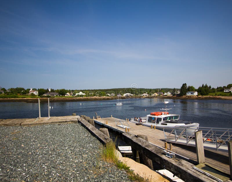 Winter Harbor, Maine in Summer Editorial Stock Image - Image of ...