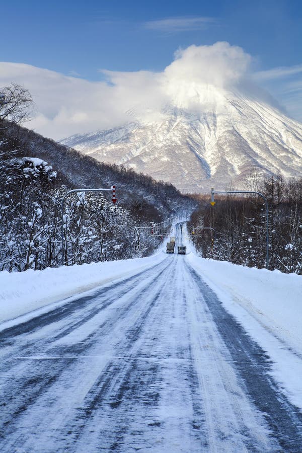 Winter highway stock image. Image of highway, herbal - 33867203