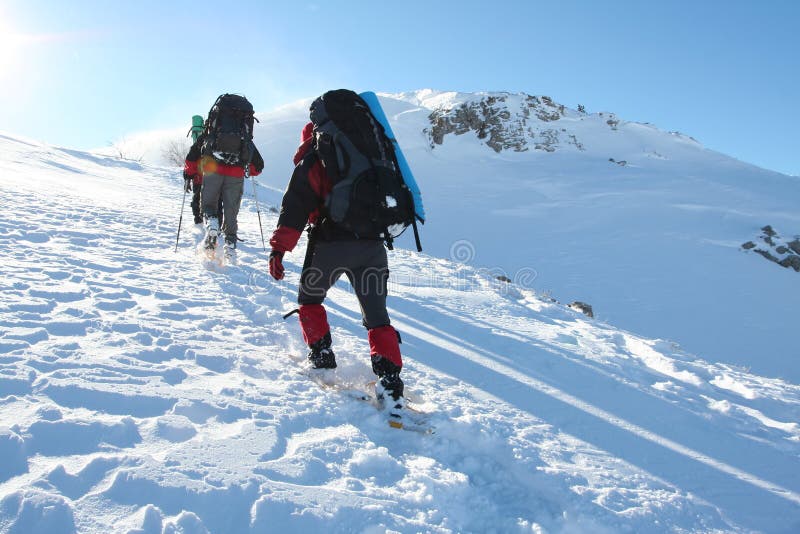 Winter hike stock photo. Image of cold, hiking, outdoor - 7466148