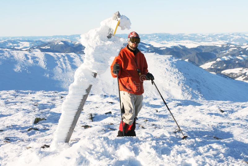 Winter hike stock image. Image of travel, hiking, climb - 54198443