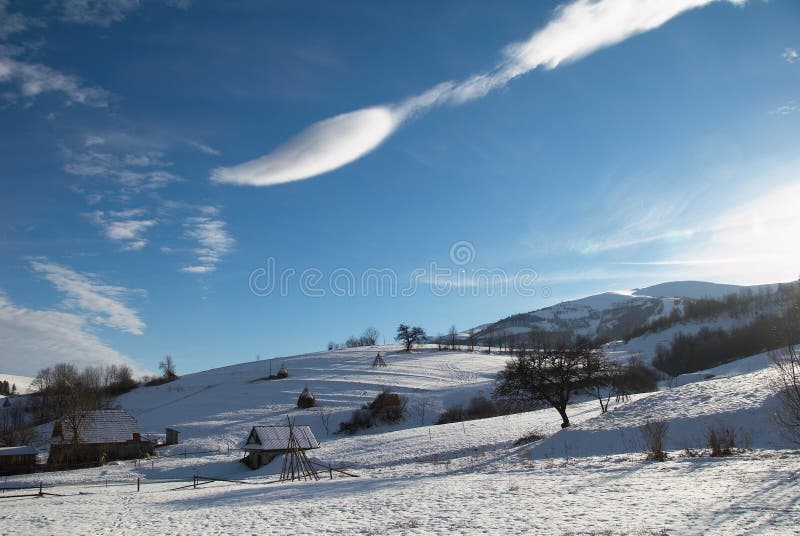 Winter Hills stock image. Image of mountain, snow, nature - 3982803