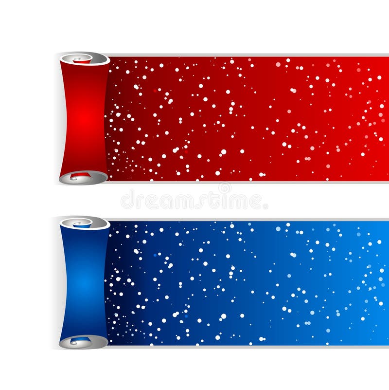 Winter holiday ribbons stock vector. Illustration of emblem - 7207410