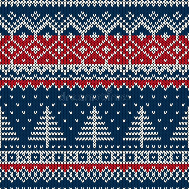 Winter Holiday Sweater Design on the Wool Knitted Texture Stock Vector ...
