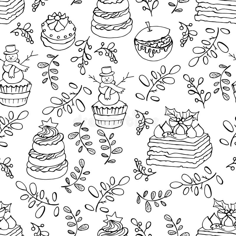 Winter Holiday Seamless Pattern Stock Vector - Illustration of december ... Winter Holiday Seamless Pattern Stock Vector - Illustration of december ...