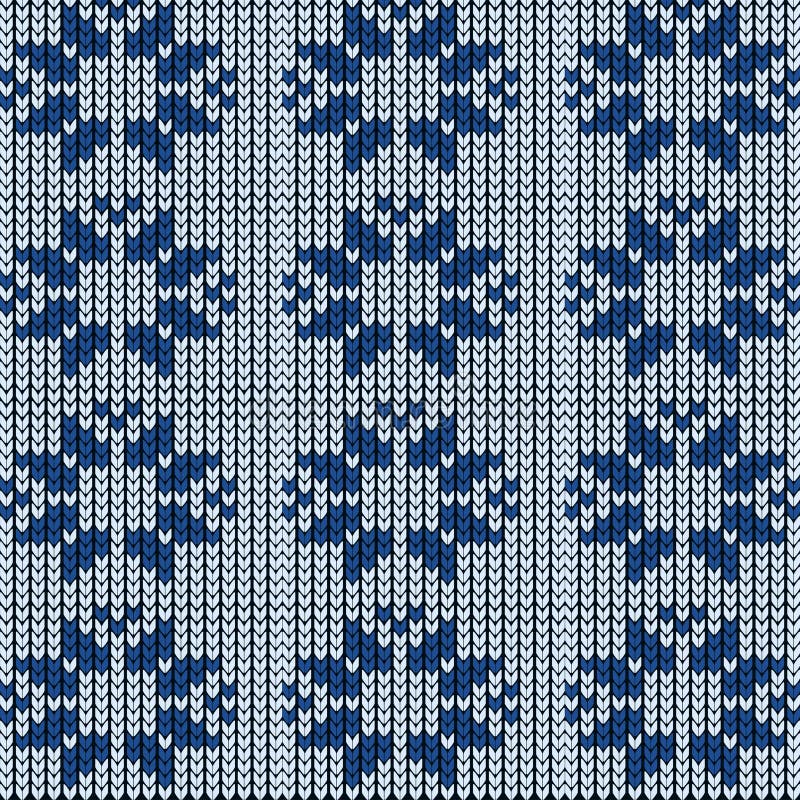 Snow Flake Knitting Pattern Stock Illustration - Illustration of draft ...