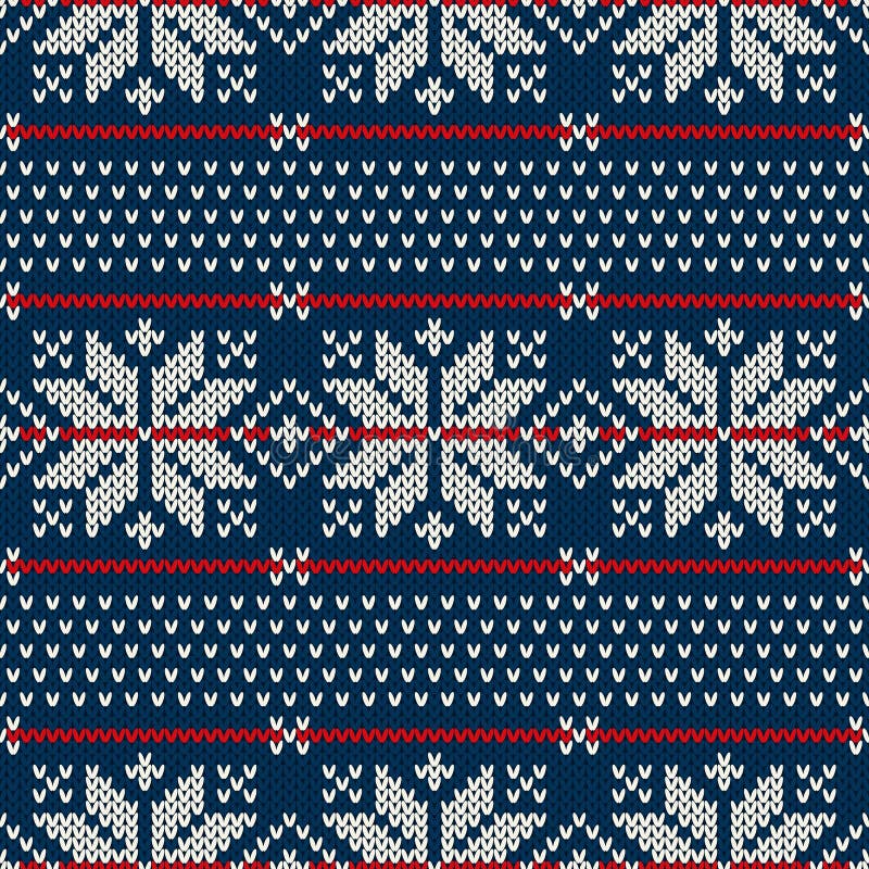 Winter Holiday Sweater Design on the Wool Knitted Texture Stock Vector ...