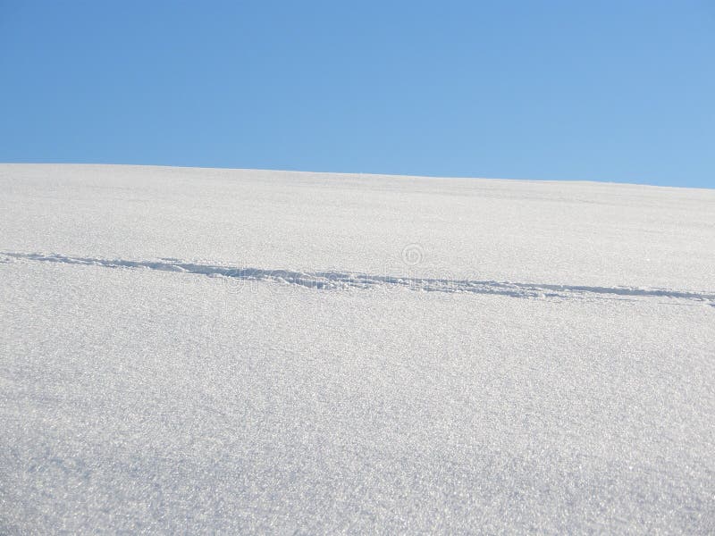 Winter Sky Horizon Snow and Clouds Stock Photo - Image of blue, freeze ...