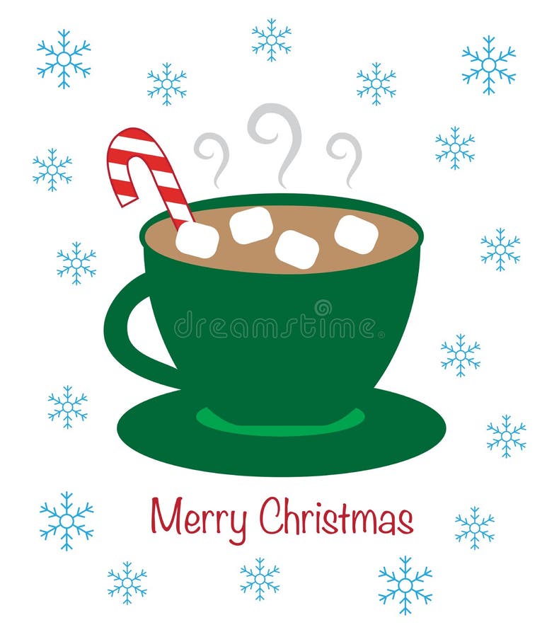Winter Hot Chocolate stock illustration. Illustration of chocolate ...
