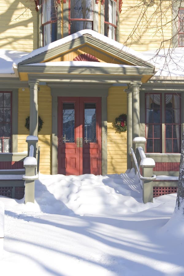 Winter House stock photo. Image of natural, home, nature - 12410980