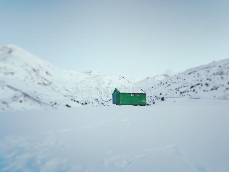 Winter house stock image. Image of winter, snow, green - 133966735