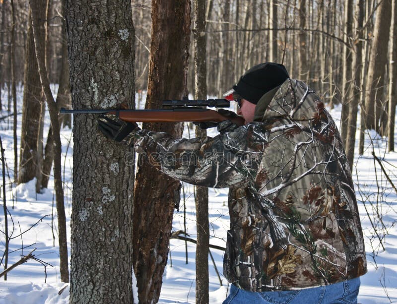 Winter hunting stock photo. Image of hunting, shooting - 17588198