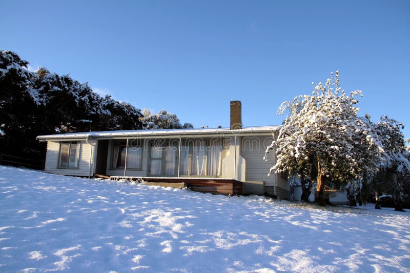 Winter Hut stock image. Image of cabin, winter, daylight - 7174253