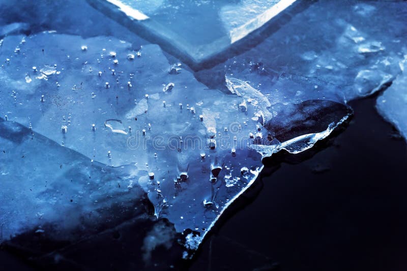 Winter ice in blue stock photo. Image of natural, blue - 66340274