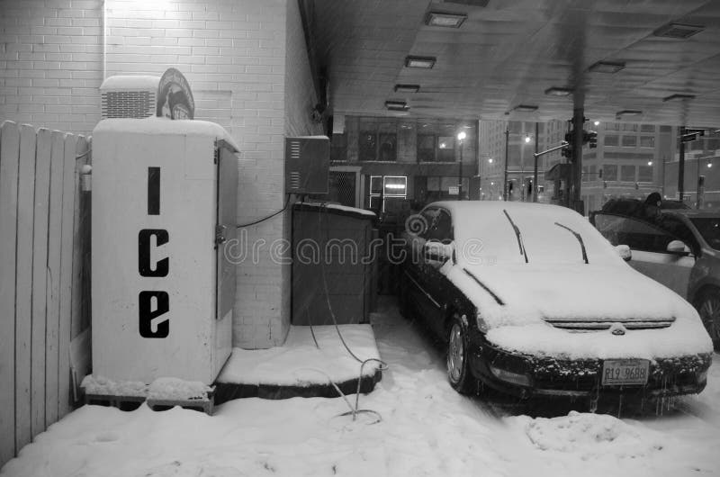 Winter ice machine editorial stock image. Image of white - 59906354