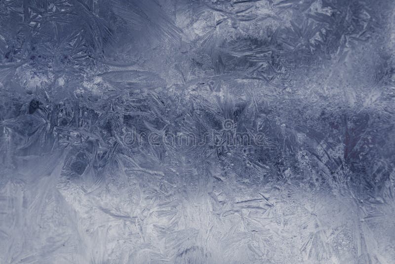 Frost Pattern On Winter Glass. Ice Texture On The Window Stock Image ...