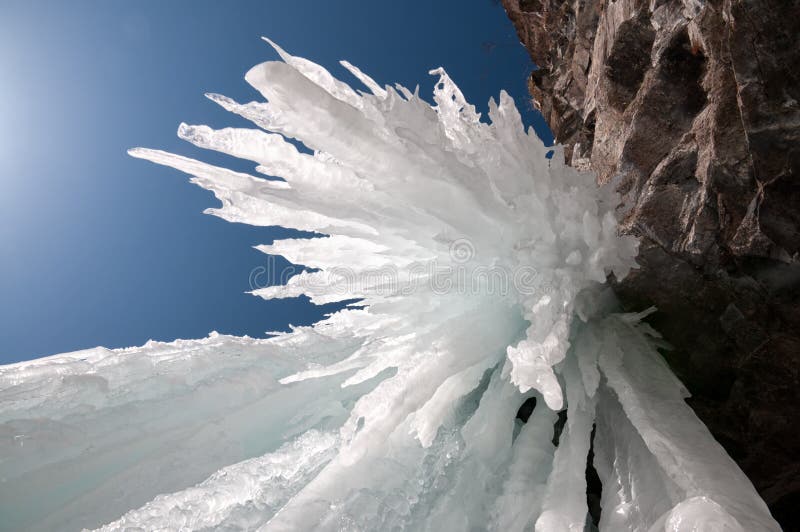 Winter icefall stock image. Image of nature, frost, bright - 28568475