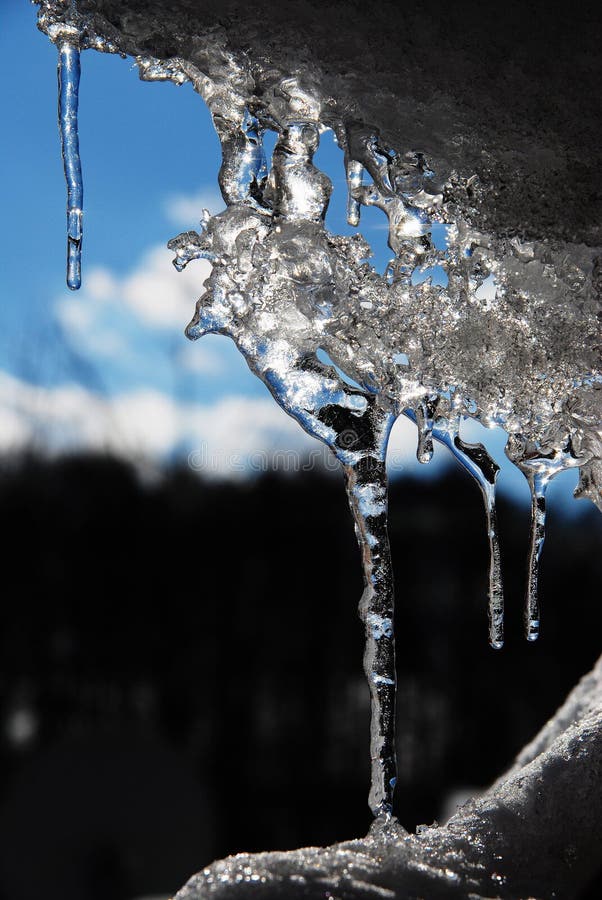 Winter icicles stock photo. Image of icicles, hanging - 89143152