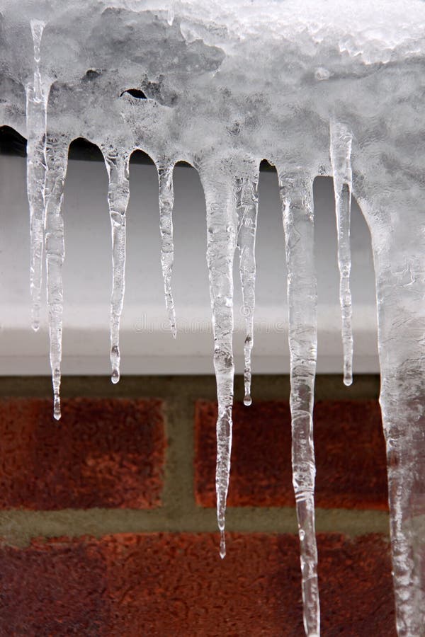 Frozen winter icicle stock image. Image of melt, december - 13014669