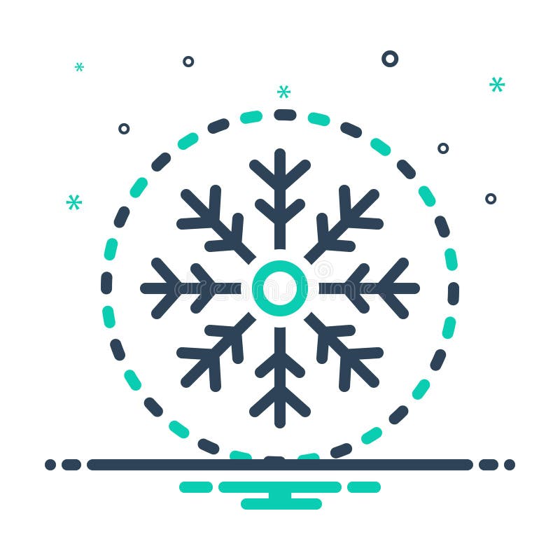 Mix Icon for Winter, Catarrh and Cold Stock Illustration - Illustration ...