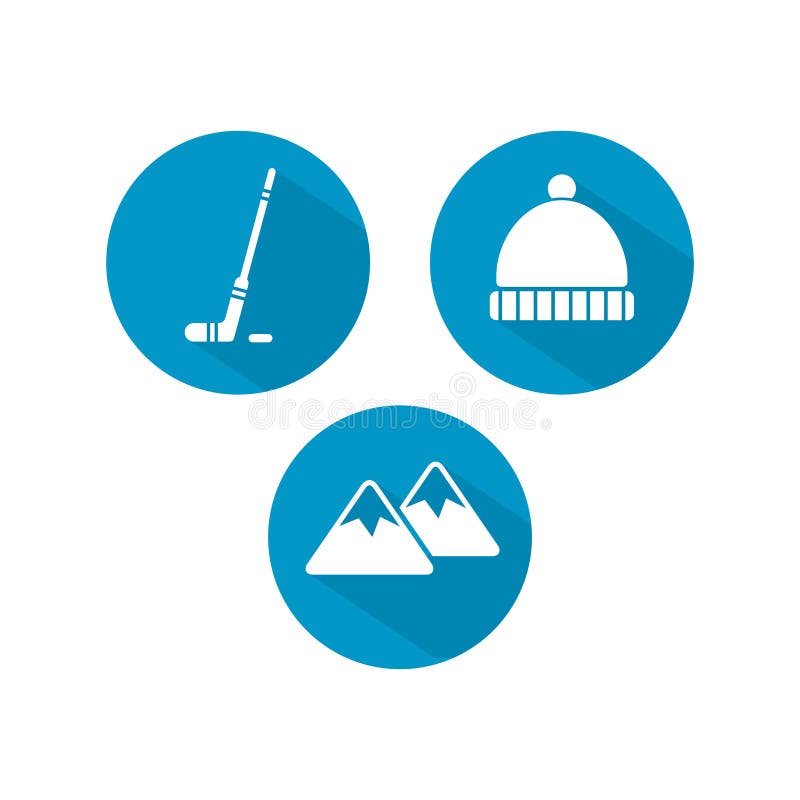 Winter Icon Set stock illustration. Illustration of snowman - 59008282