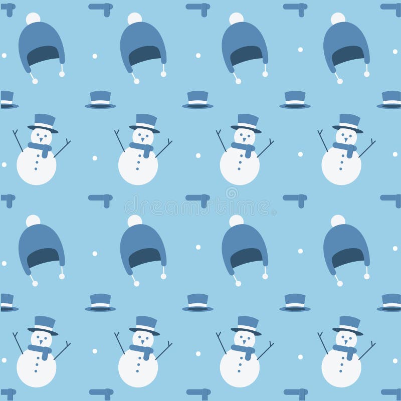 Winter Icons Pattern Background Vector Stock Vector - Illustration of ...