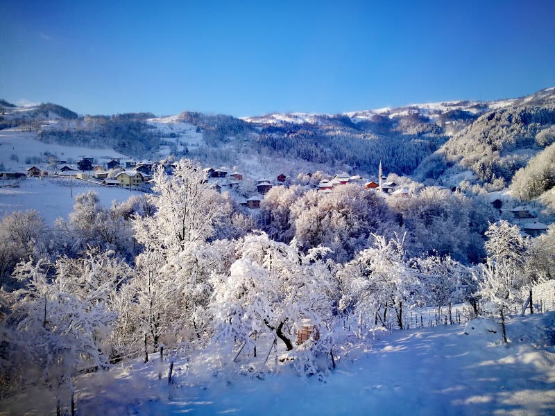 Winter idyll editorial image. Image of cold, nature - 105814805