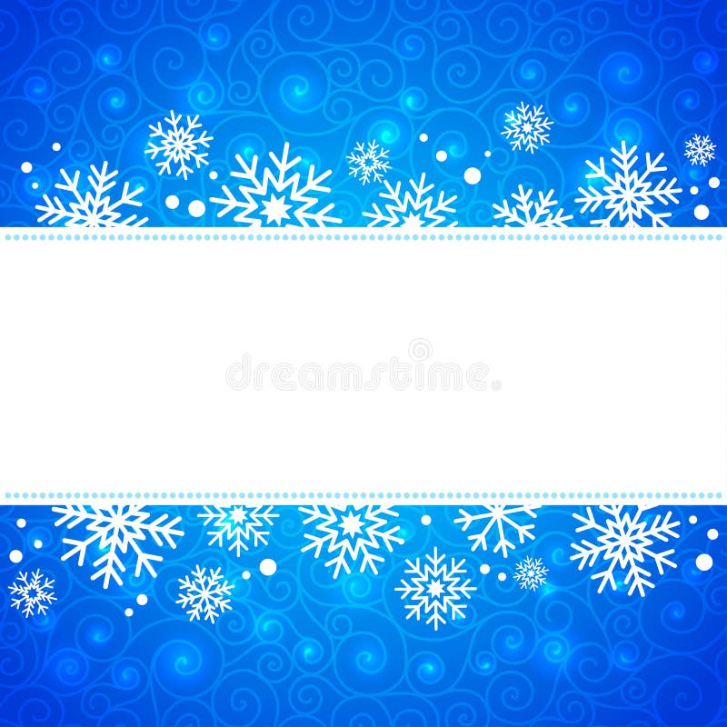 Winter Illustration. Frame with Snowflakes and Highlights Stock Vector ...
