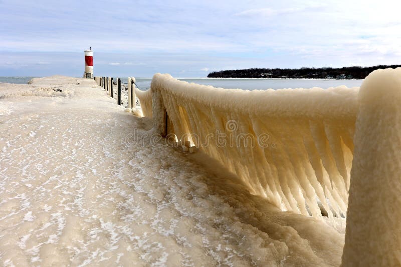 Winter Irondequoit Beacon Light Stock Photos - Free & Royalty-Free ...
