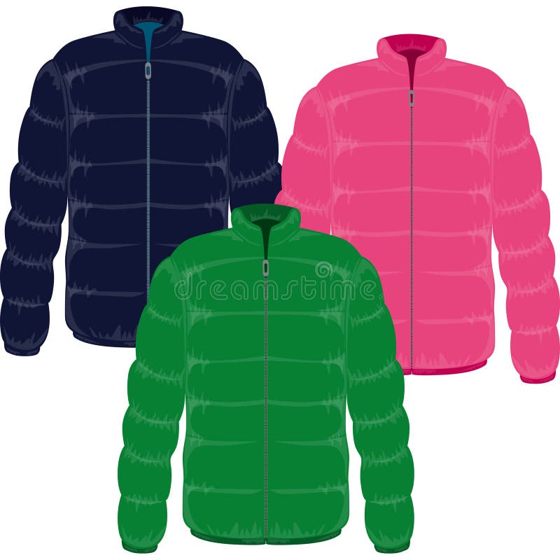 Winter jacket stock illustration. Illustration of fashion - 17099581