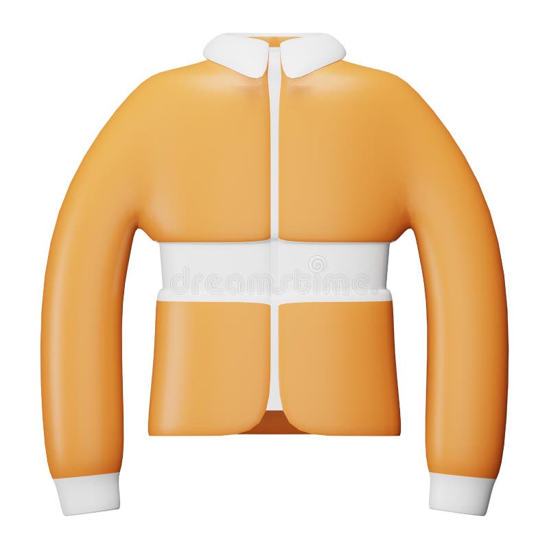 Winter Jacket 3d Rendering Isometric Icon. Stock Vector - Illustration ...