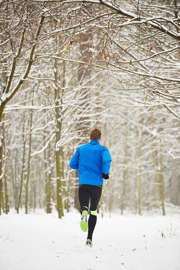 Winter jogging stock image. Image of training, activity - 8243105