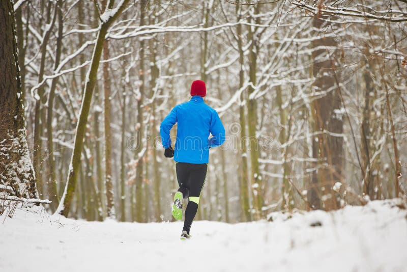 Winter jogging stock photo. Image of clothing, path, idyllic - 37772332