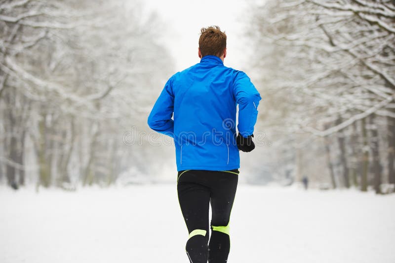 Winter jogging stock image. Image of training, activity - 8243105