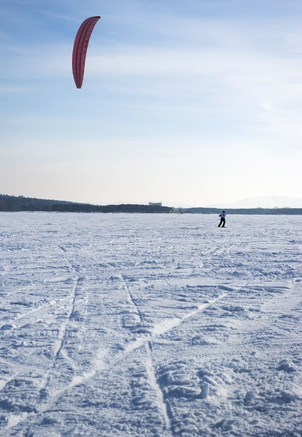 Winter kite stock photo. Image of extreme, fitness, power - 29102174
