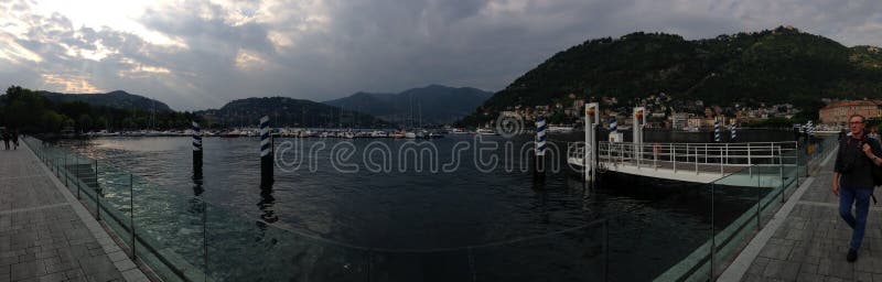 Winter lake Como editorial photography. Image of como - 112325467