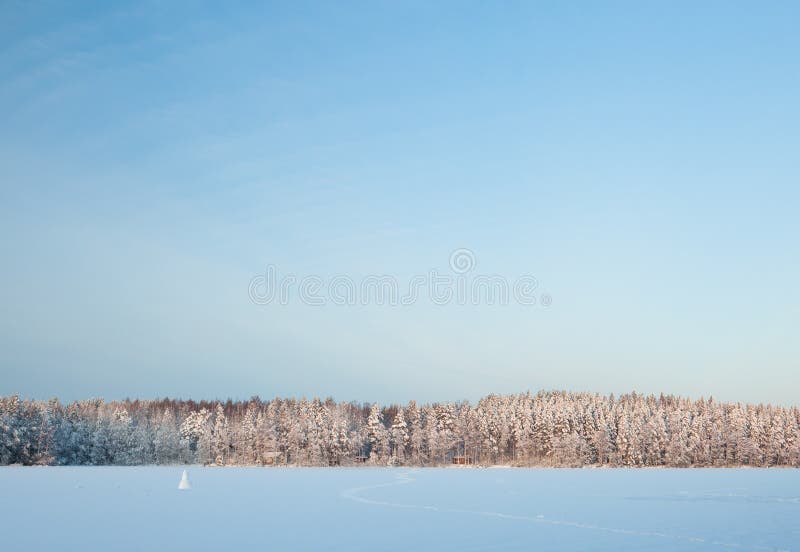 Winter Lake Scenery in Finland Stock Image - Image of scenic, nordic ...
