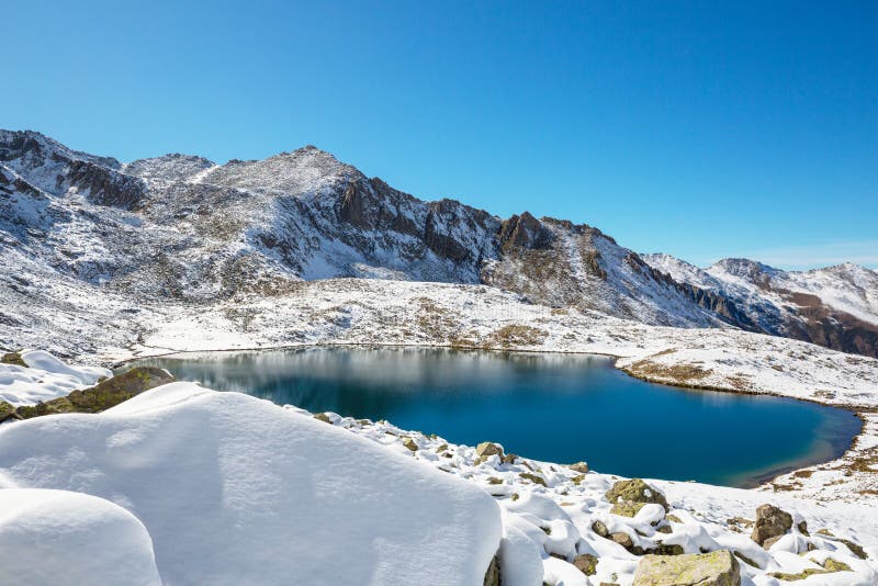 Winter lake stock image. Image of quiet, tranquil, adventure - 166838737