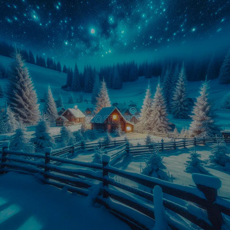 Winter in land dawn stock illustration. Illustration of beauty - 361075606