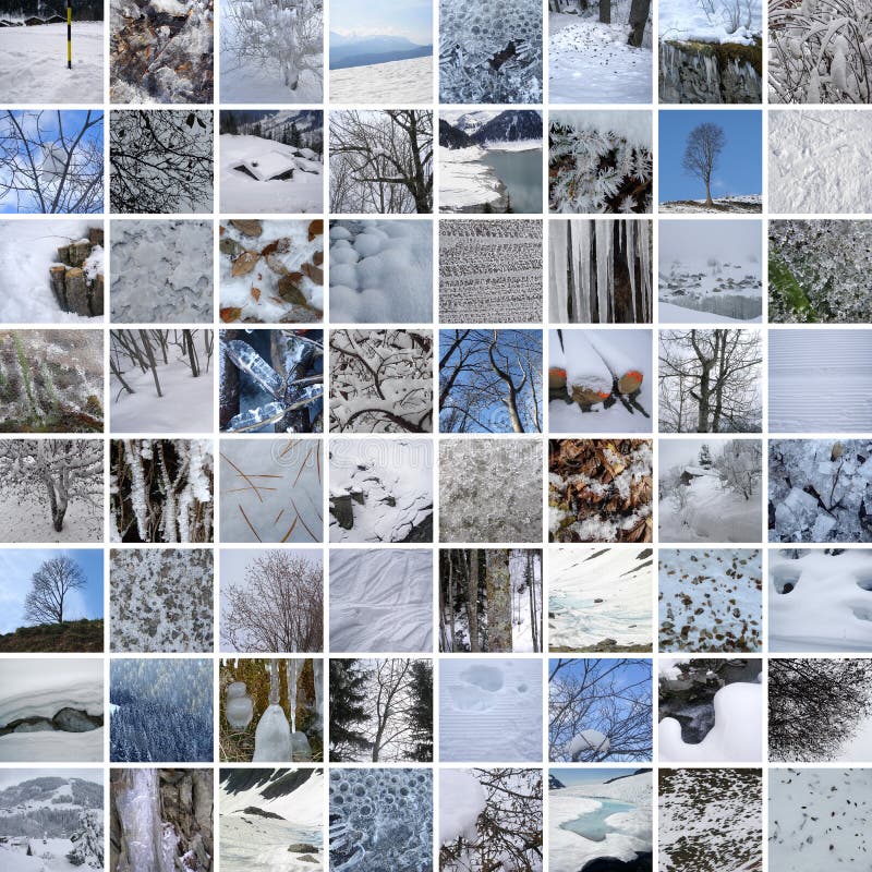 WINTER LANDS & TEXTURES 64 PICTURES Stock Image - Image of frozen ...