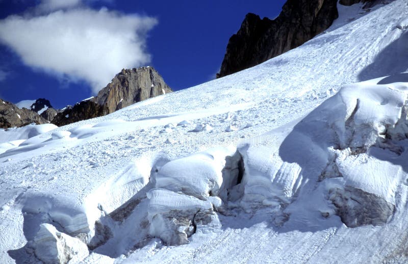 Glacier crevice stock image. Image of mighty, huge, abyss - 11989637