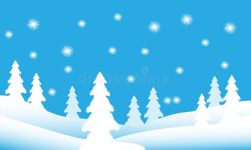 Cartoon winter background stock illustration. Illustration of year ...
