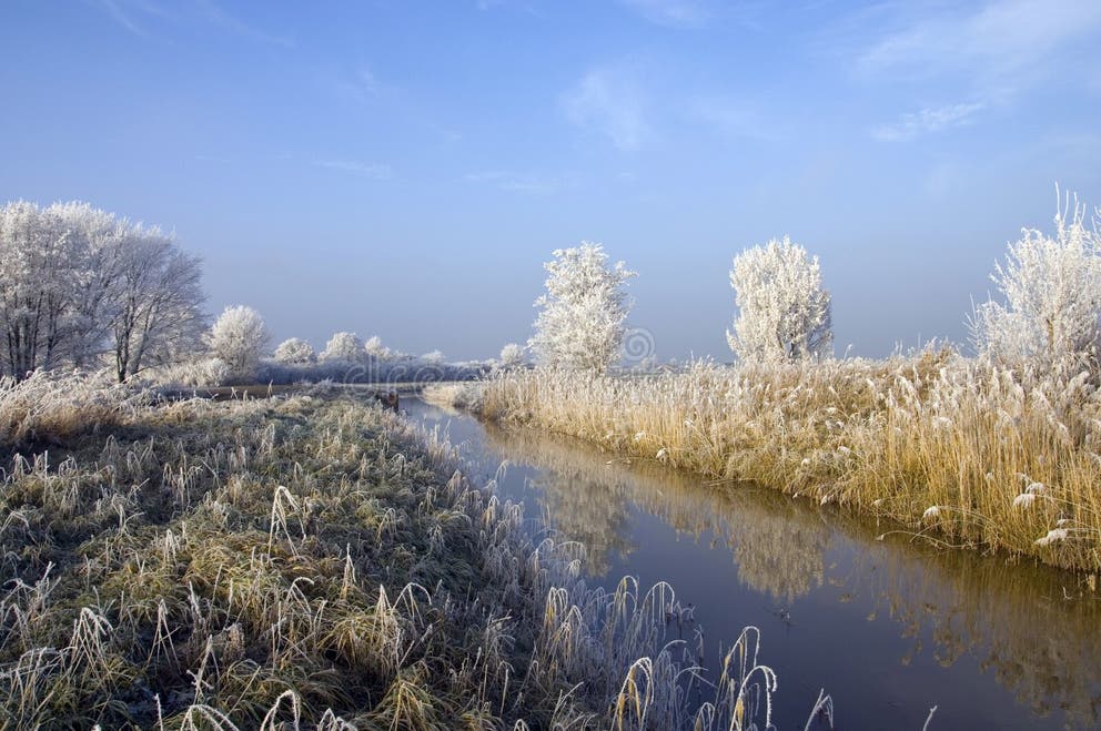 Winter landscape stock image. Image of peaceful, hoar - 5962419